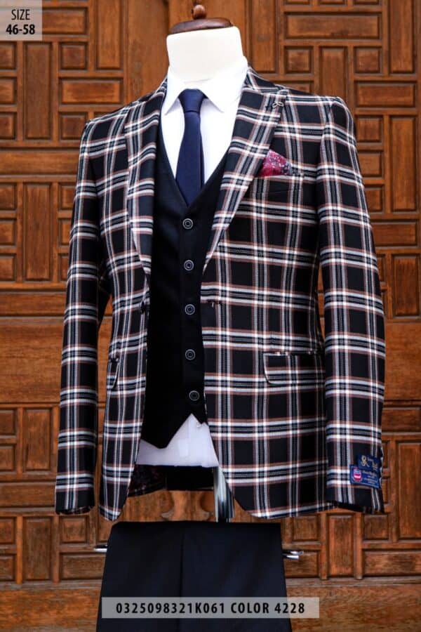 men suit with high quality different desings 3 Pieces segmen - TurkeTrade